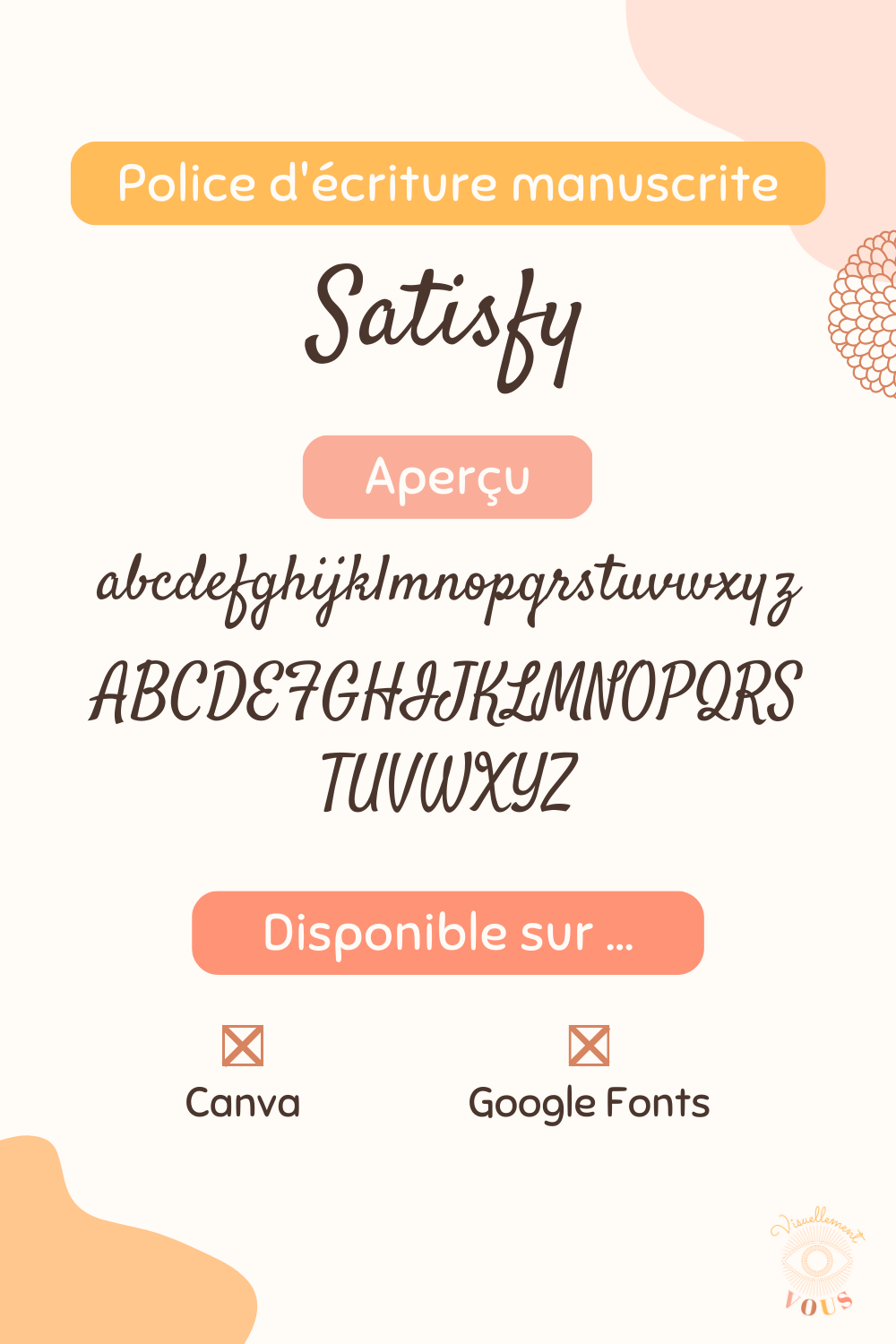 Visualchimie » 15 idées de polices d'écriture manuscrites disponibles ...