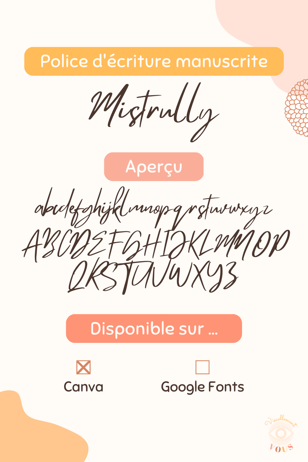 Visualchimie » 15 idées de polices d'écriture manuscrites disponibles ...