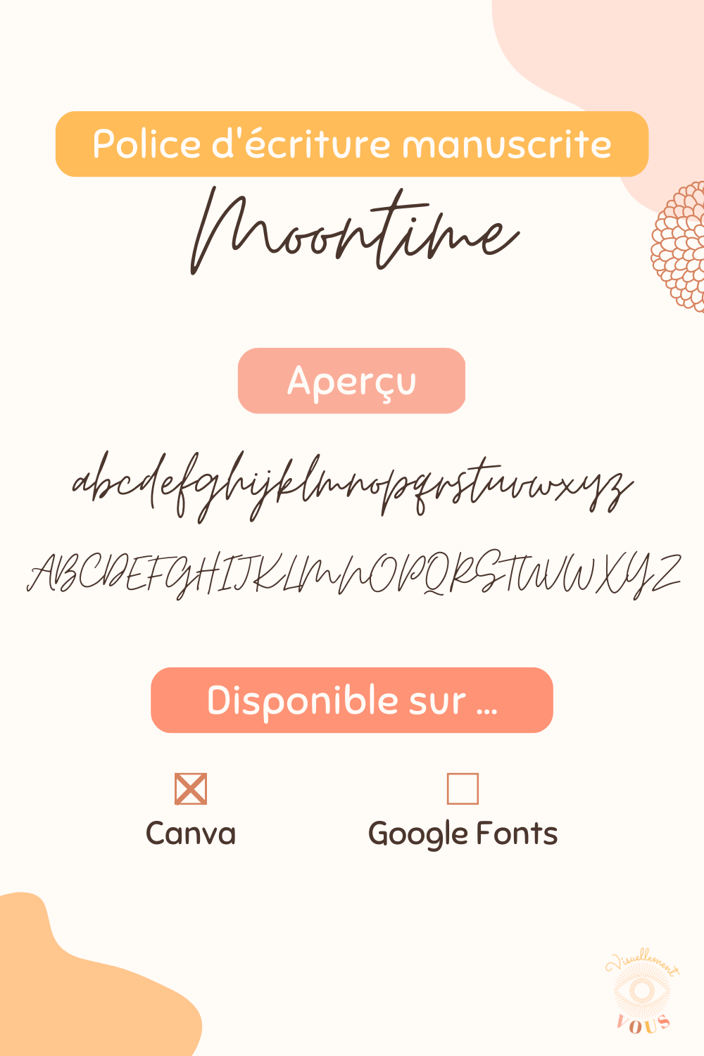 Visualchimie » 15 idées de polices d'écriture manuscrites disponibles ...